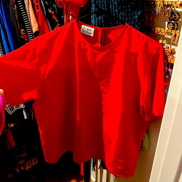 Vintage | Tops | Vintage Red Rop | Poshmark